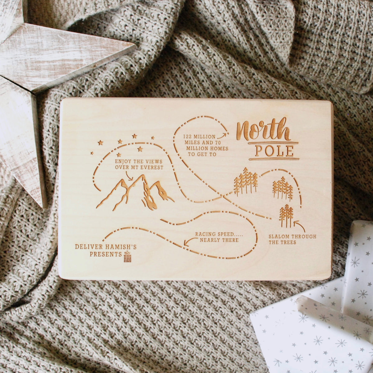 Personalised Santa's Map Christmas Eve Box – Bespoke & Oak Co.